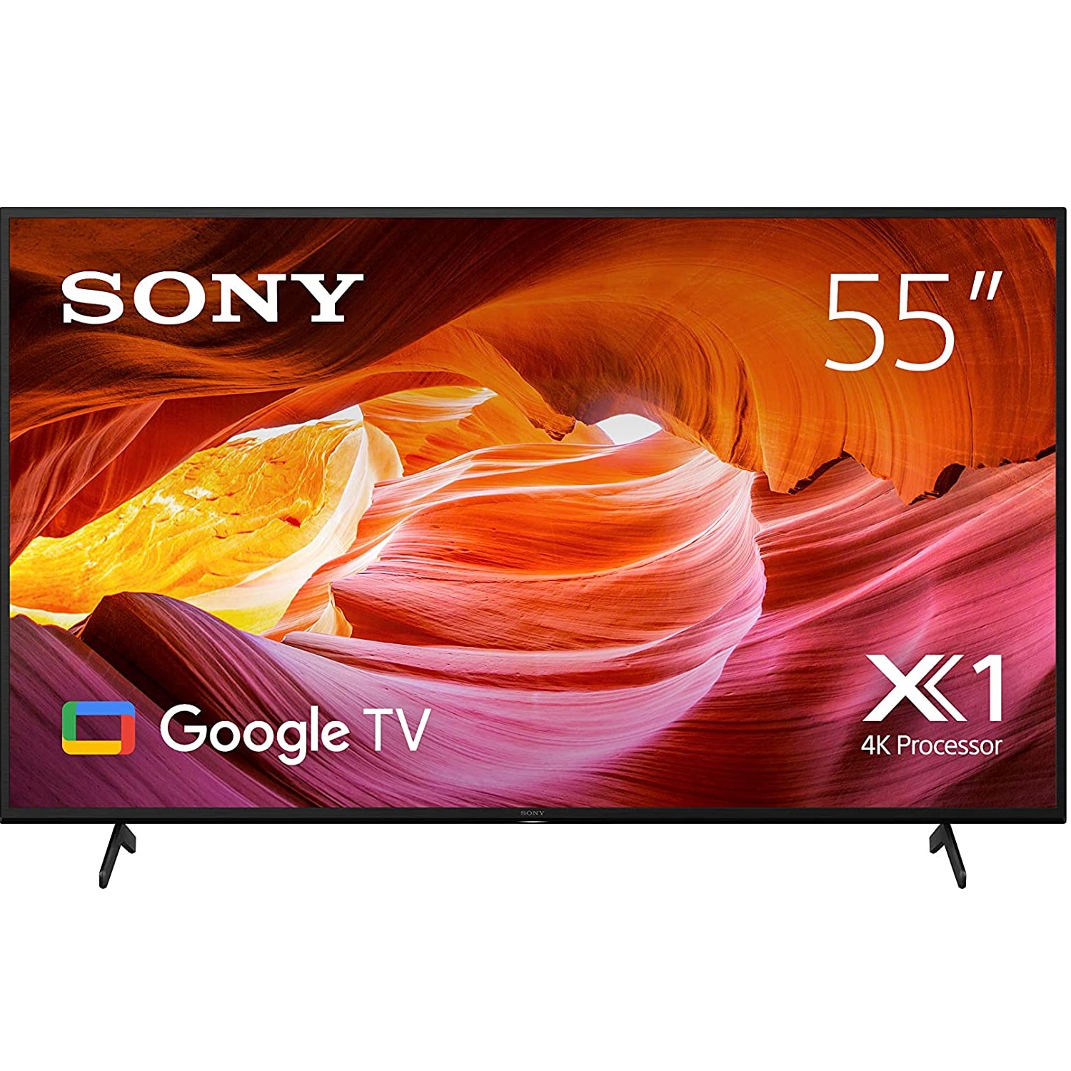 Sony BRAVIA 55 Inch TV 4K UHD High Dynamic Range Smart Google TV-KD ...