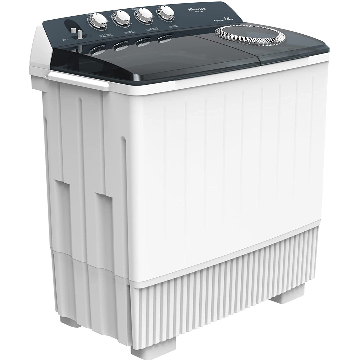 Hisense 14 Kg Twin Tub Semi Automatic Washing Machine White Model WSBE141